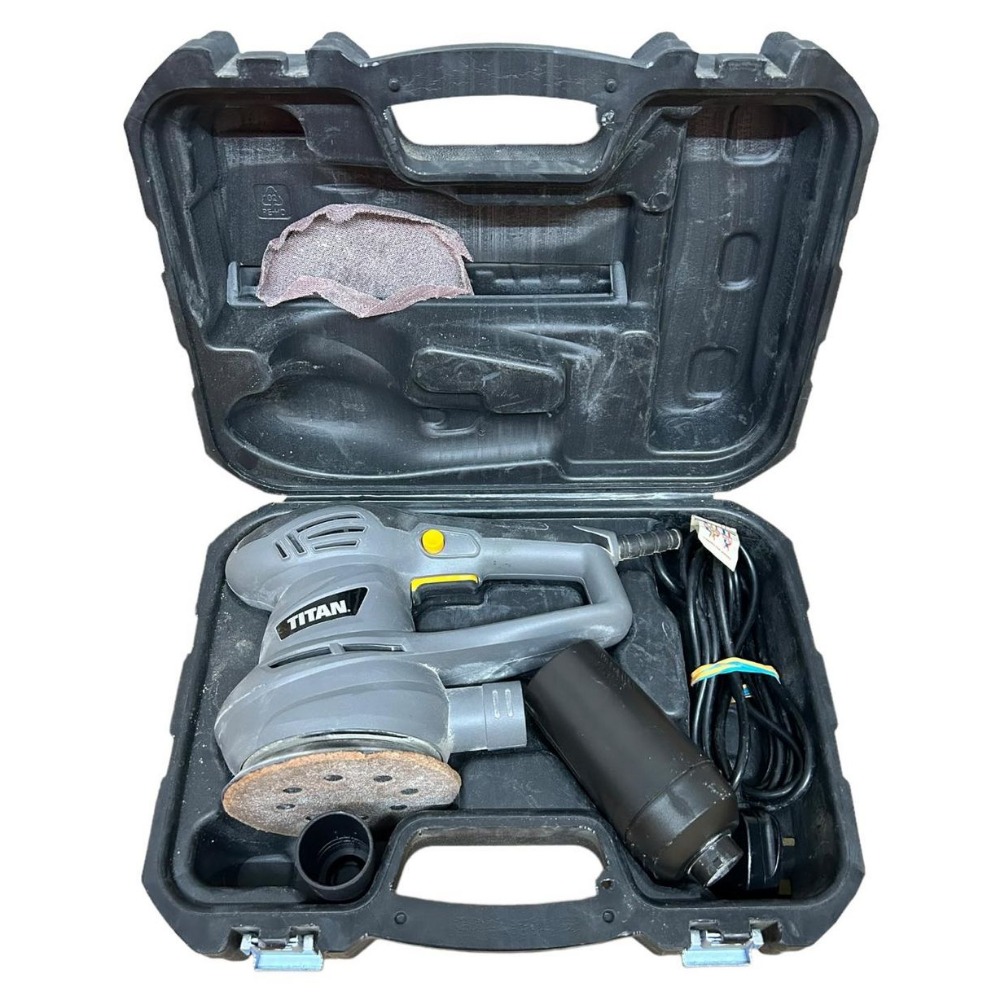 Pre-owned Titan 450W Random Orbital Sander Corded TTB289SDR & Carry ...